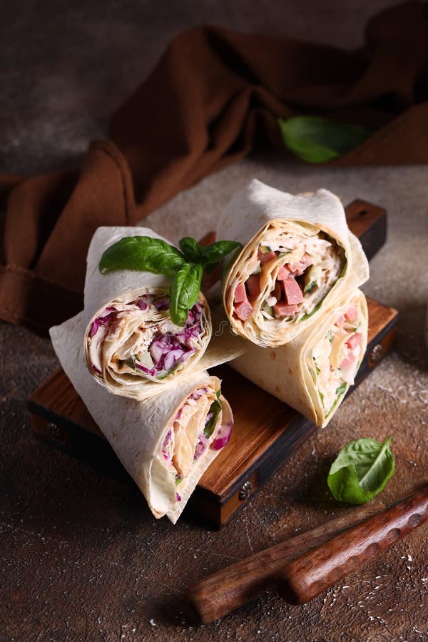Traditional doner stock image. Image of wrap, snack - 196004985