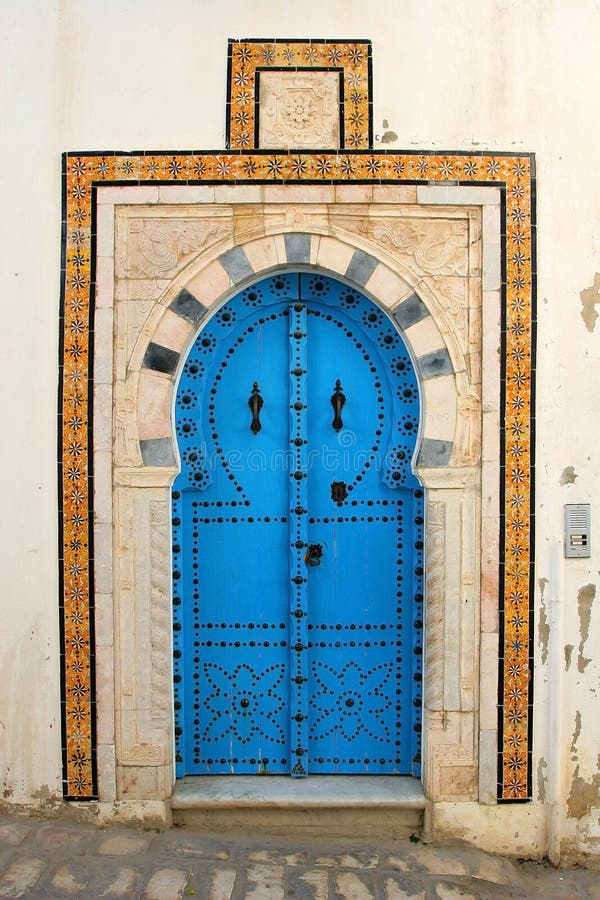 Arab door stock image. Image of arabic, traditional, inscription - 15257965