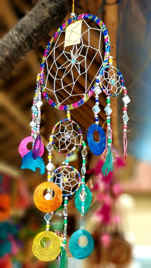 Traditional dream catcher stock image. Image of unique - 281138681