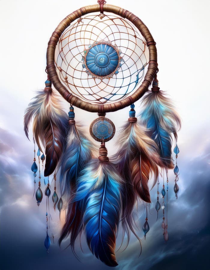 Traditional dream catcher stock illustration. Illustration of native ...