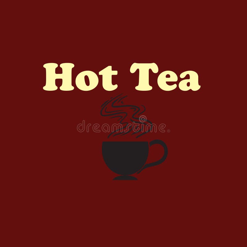Hot tea stock vector. Illustration of food, fallow, drink - 266253046