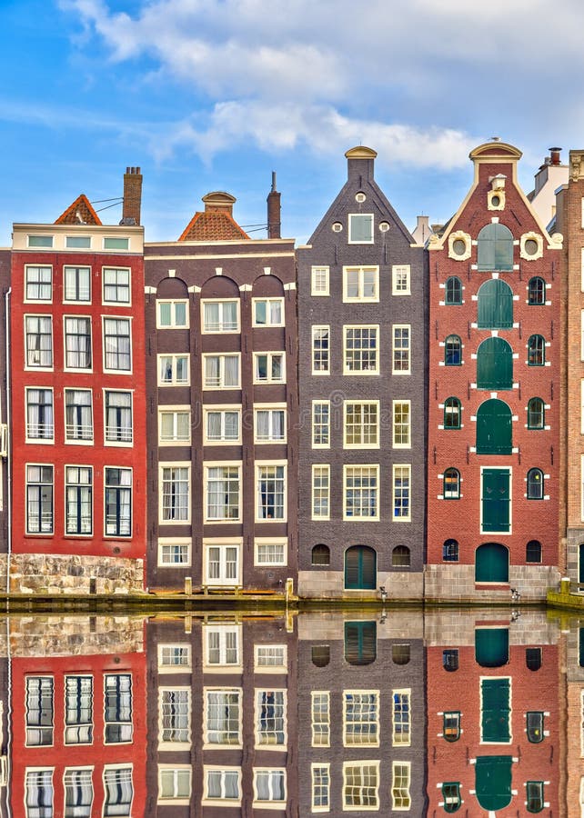 Traditional Dutch Buildings, Amsterdam Stock Image - Image of house ...