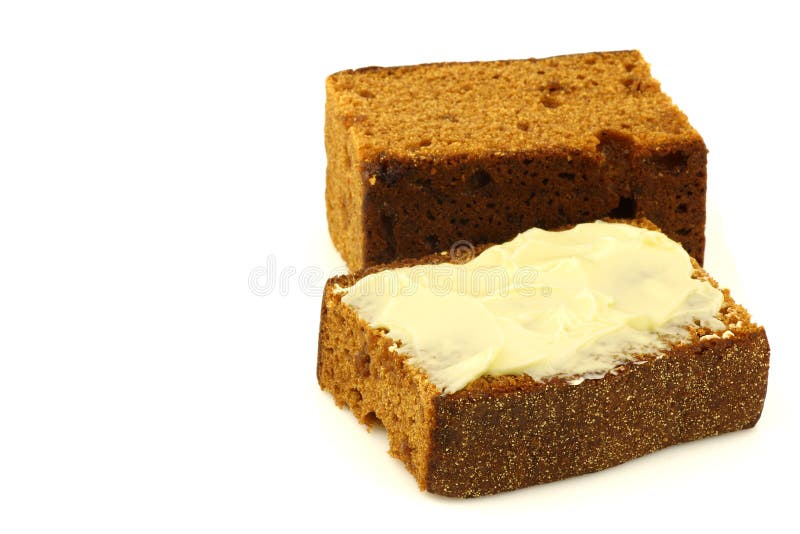 Traditional Dutch Buttered Cake Stock Image - Image of dutch, sliced ...