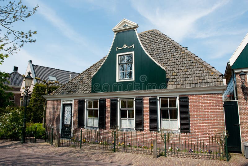 Traditional Dutch house stock image. Image of small, street - 14066107
