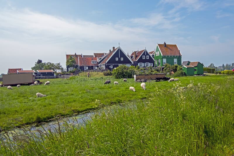 Traditional Dutch Houses in the Countryside from Netherlands Stock ...