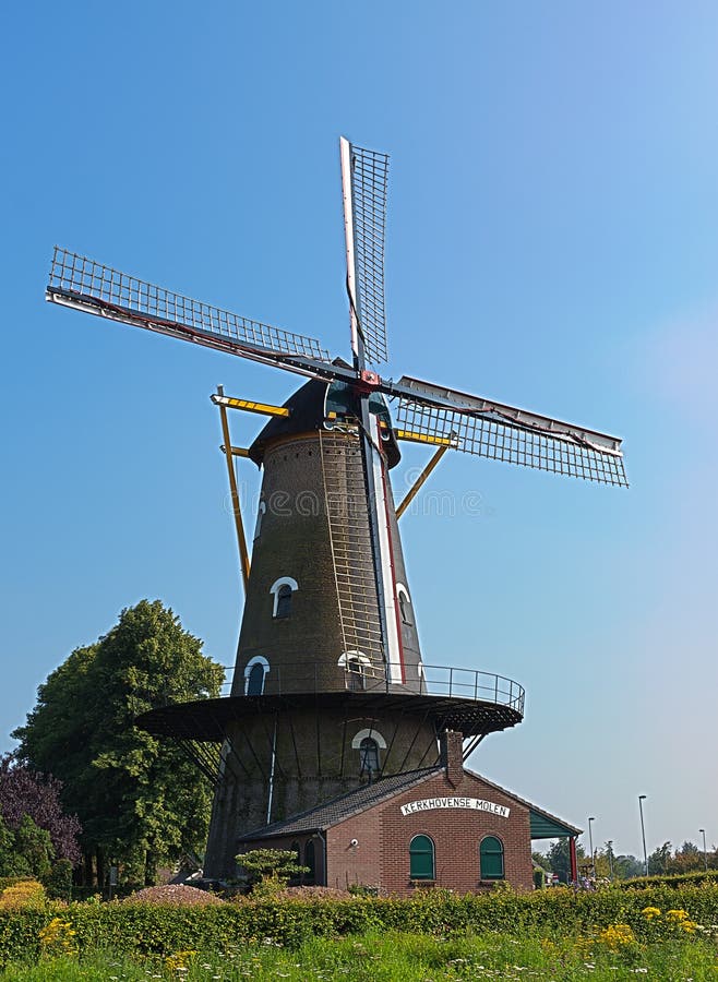 Traditional Dutch Windmill. Stock Photo - Image of nature, heritage ...