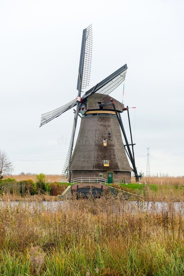 Traditional Dutch windmill stock image. Image of landscape - 36917229