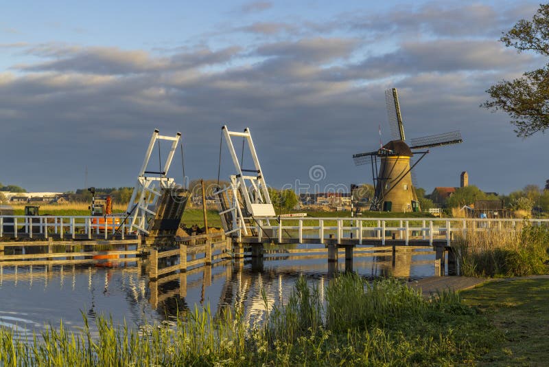 Traditional Dutch Windmills in Kinderdijk - Unesco Site, the ...