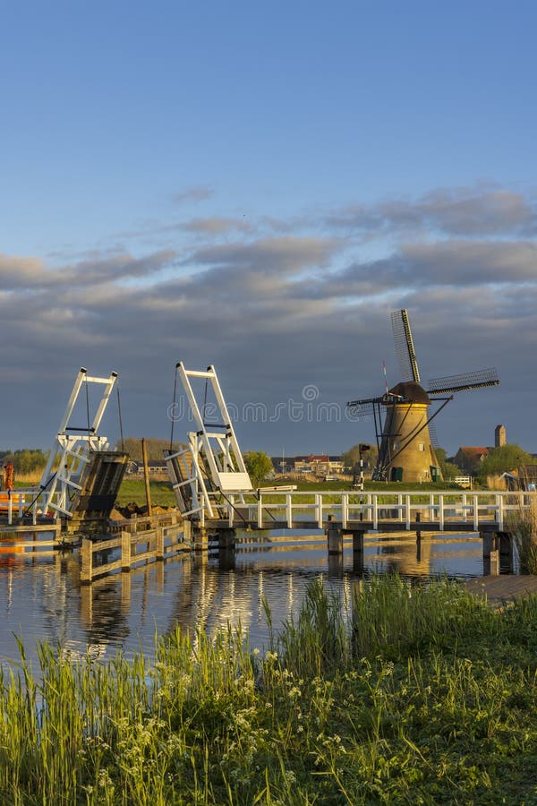 Traditional Dutch Windmills in Kinderdijk - Unesco Site, the ...