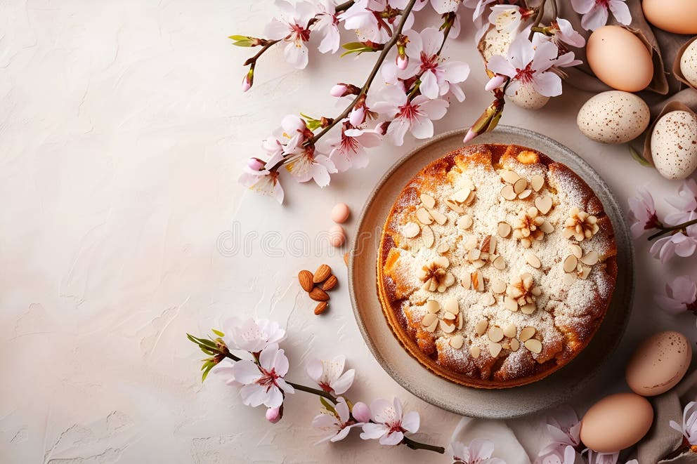 Traditional Easter Baking Sweet Cake for the Holiday. Stock Photo ...