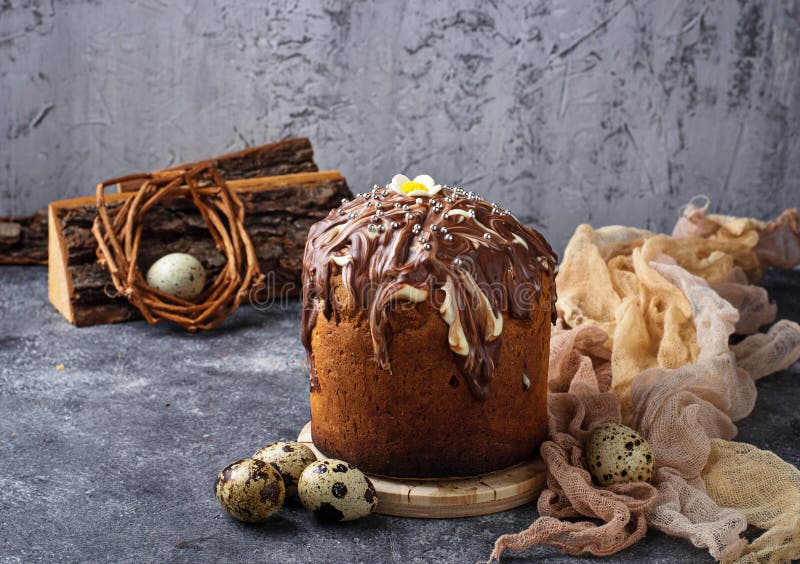 Traditional Easter Cake with Topping Stock Image - Image of celebrate ...