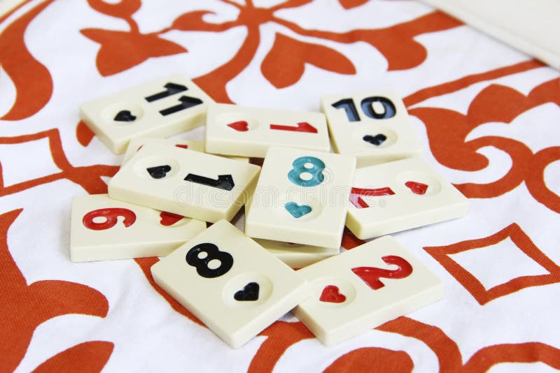 Traditional Eastern Turkish Game Okey with White Knuckles and ...