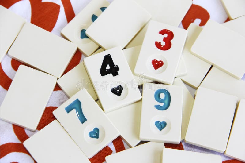 Traditional Eastern Turkish Game Okey with White Knuckles and ...