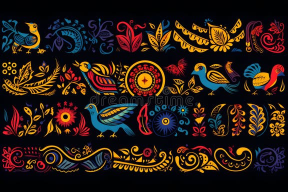 Traditional Ecuador Pattern Stock Illustration - Illustration of ...