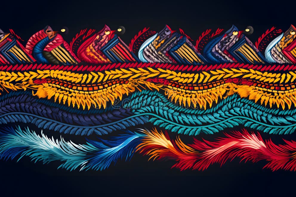 Traditional Ecuador Pattern Stock Illustration - Illustration of ...