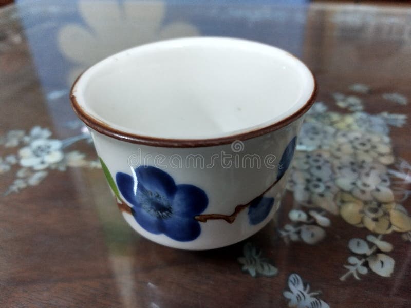 Traditional enamel tea cup stock photo. Image of traditional - 273838108