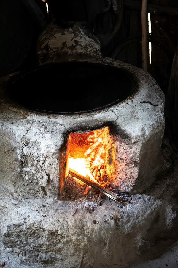 Traditional Ethiopian Bread Baking Oven Stock Photo - Image of bread ...