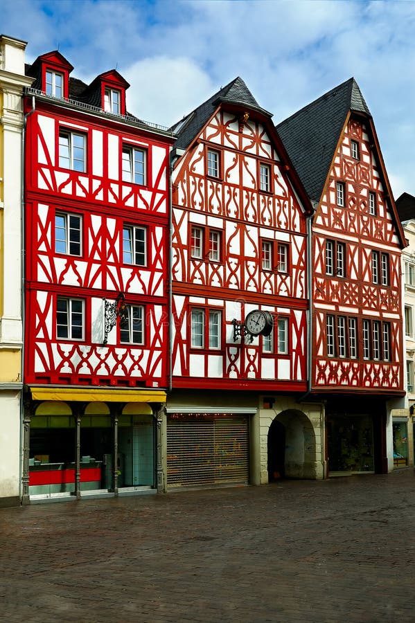 Traditional European Facades Stock Photo - Image of european, german ...