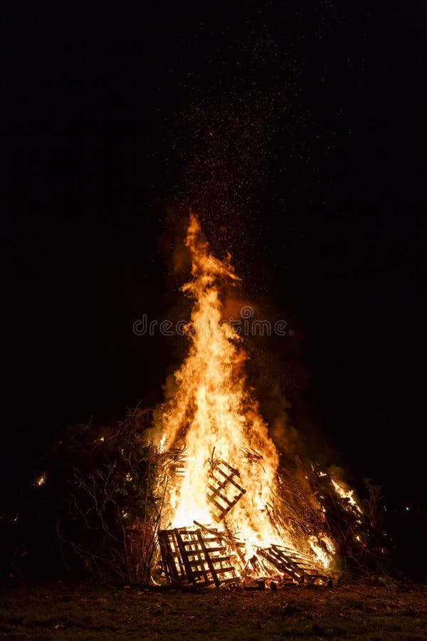 The Traditional Event - Bon Fire Stock Image - Image of annual ...