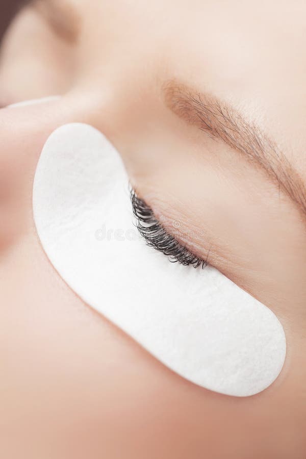 Traditional Eyelash Extensions. Selective Focus. Toned. Makeup Close-up ...