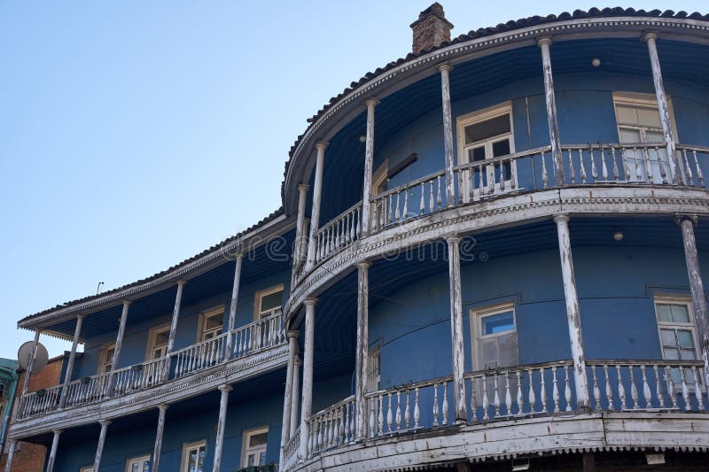 Traditional Facades in Tbilisi, Georgia Stock Image - Image of europe ...