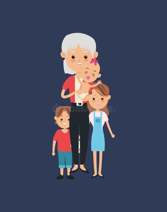 Traditional family image stock vector. Illustration of love - 135009322