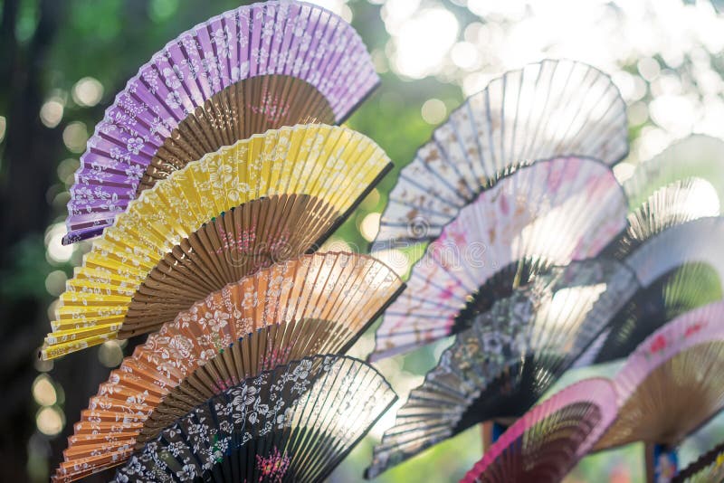 Traditional fans stock photo. Image of wood, fashioned - 64269090