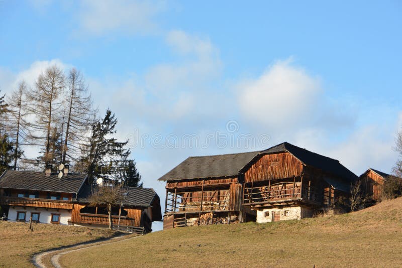 Traditional Farm House in the Alps Stock Photo - Image of tyrol ...