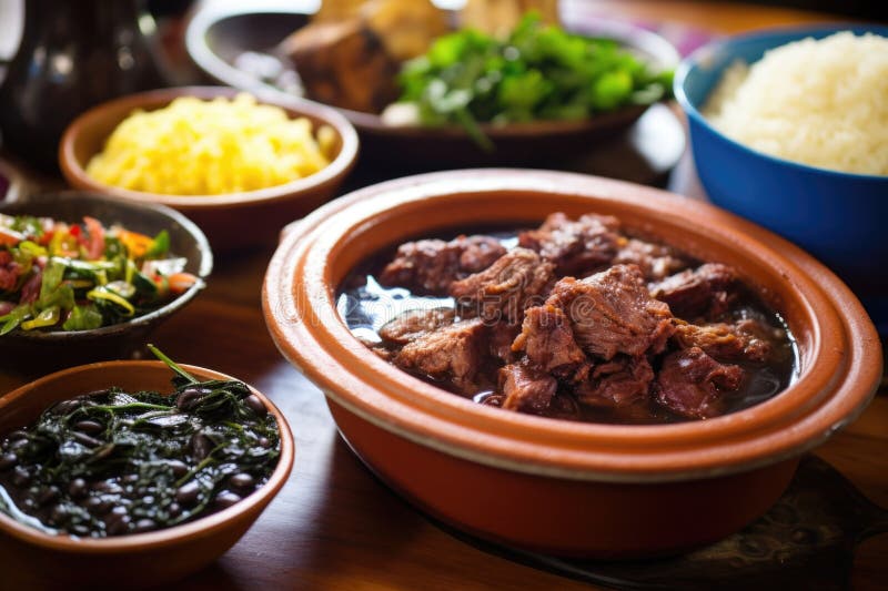Traditional Feijoada Being Served To Guests at a Party Stock Image ...