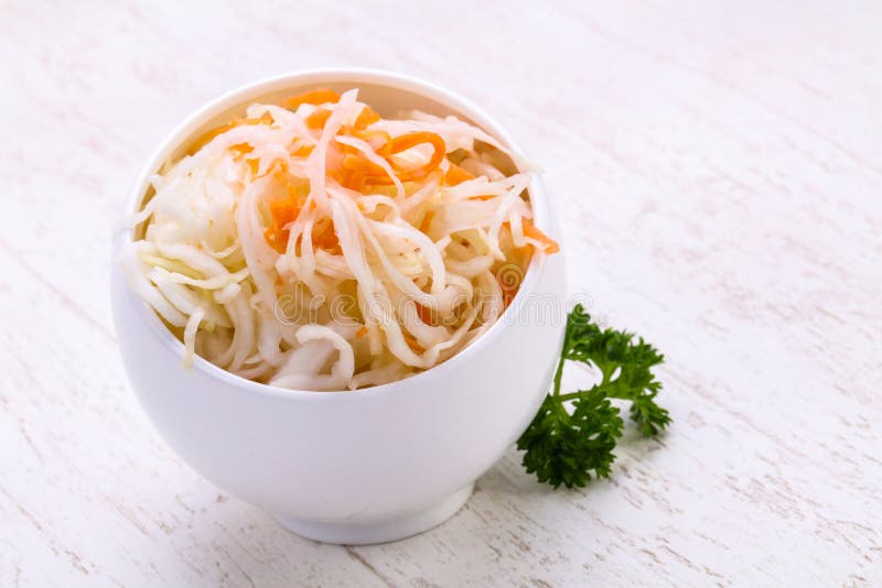 Traditional Fermented Cabbage Stock Photo - Image of isolated, german ...