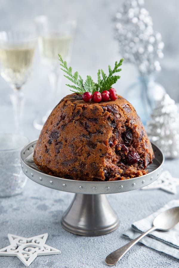 Traditional Festive Christmas Pudding Stock Image - Image of british ...