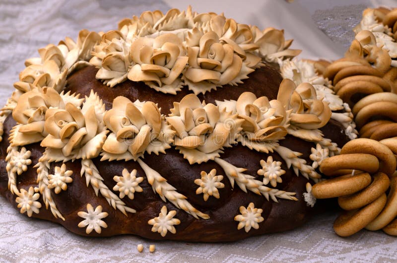 Traditional Festive Fireworks in Dark Night Sky Stock Photo - Image of ...