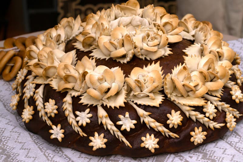 Traditional Festive Fireworks in Dark Night Sky Stock Photo - Image of ...