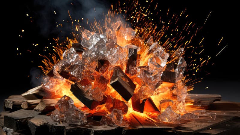 Traditional fire starter stock illustration. Illustration of heat ...