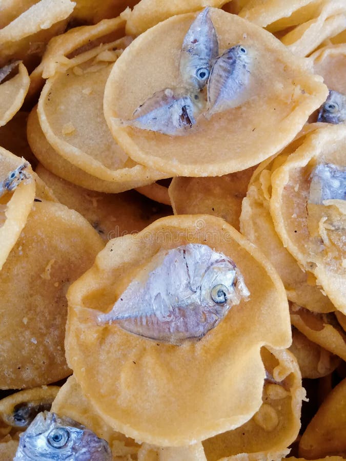 Traditional Fish Crackers with a Savory Texture Stock Photo - Image of ...