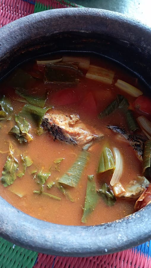 Traditional Fish Curry with Natural Spices Stock Photo - Image of ...