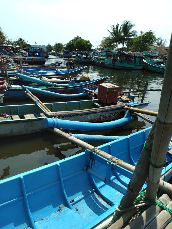A Traditional Fishing Boat from Cilacap, Central Java, Indonesia is ...