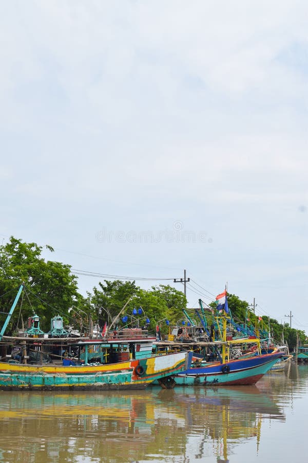 Traditional Fishing Boat in Harbor Editorial Stock Photo - Image of ...