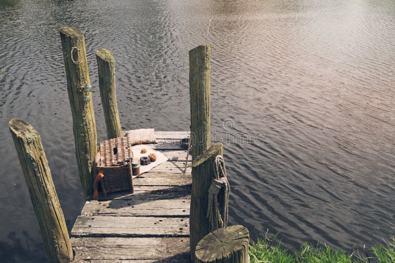 The Traditional Fishing Dock Stock Photo - Image of bait, water: 89574234