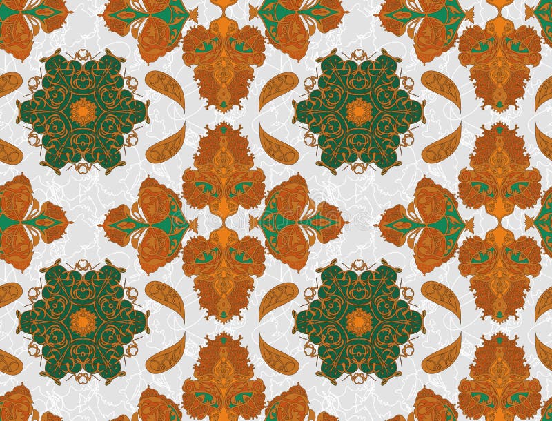 Traditional Flower Illustration Stock Illustration - Illustration of ...