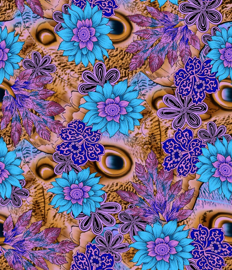 Exquisite Pattern for Design of Watercolor Sketches of the Flower Stock ...