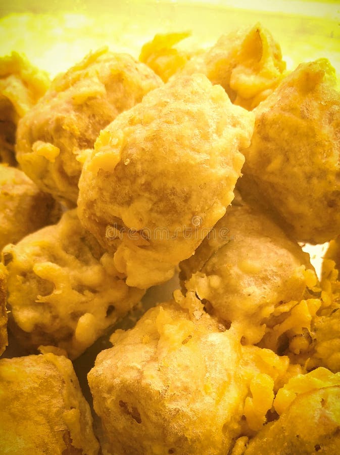 Traditional Food - Gorengan Tahu Isi or Deep Fried Tofu Stock Photo ...
