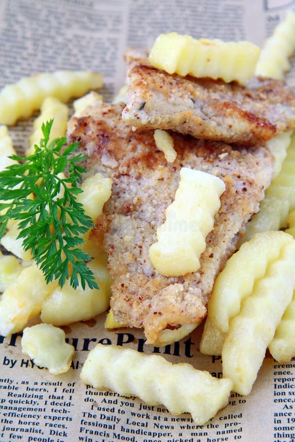 Traditional Food Fish and Chips Stock Image - Image of nutrition, side ...