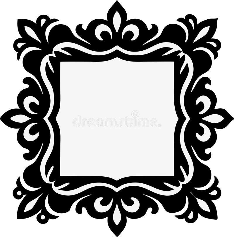 Traditional Frame and Border Vector Stock Illustration - Illustration ...