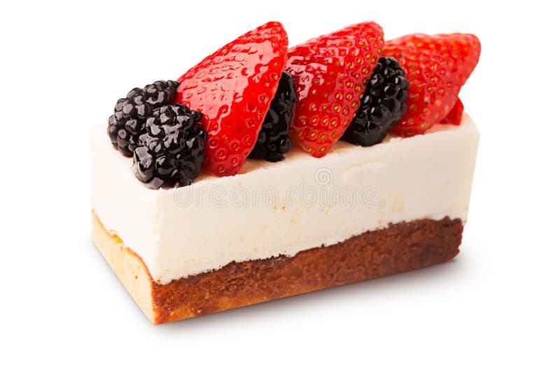 Traditional French Cake with Berries Stock Image - Image of food, crust ...