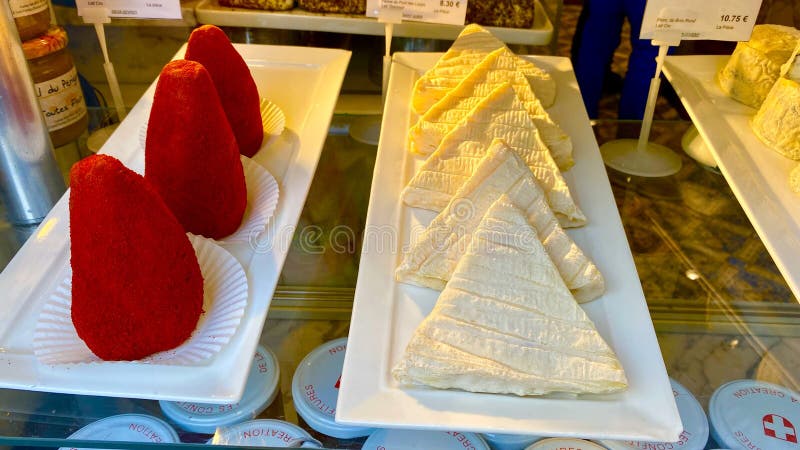 Traditional French Cheese in the Shop Stock Image - Image of shop ...