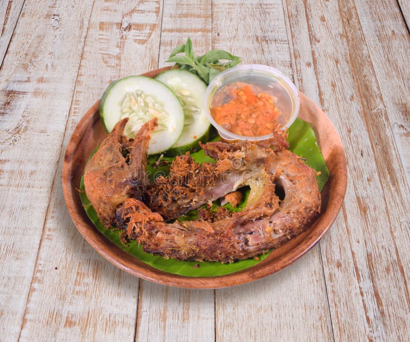 Fried Chicken Head with Chilli Sauce Stock Photo - Image of fresh ...