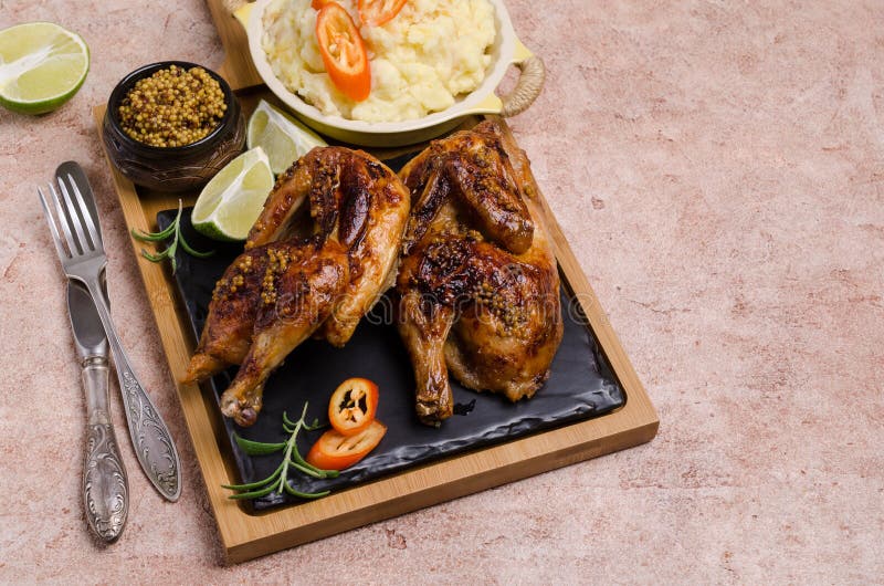 Traditional Fried Cornish Hen Stock Photo - Image of cooked, meat ...