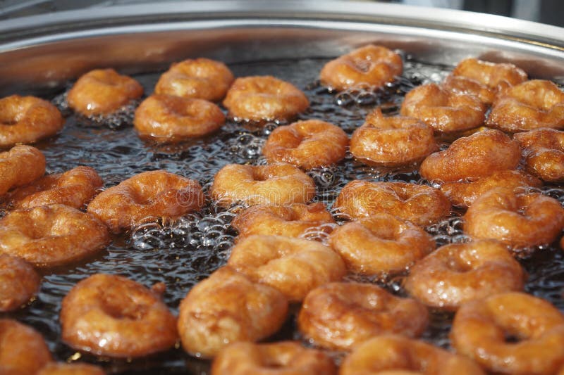 Traditional Fried Sweets Lokma in Sugar Syrup Stock Photo - Image of ...