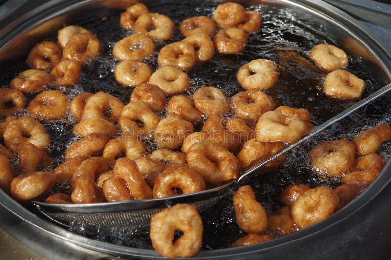 Traditional Fried Sweets Lokma in Sugar Syrup Stock Image - Image of ...